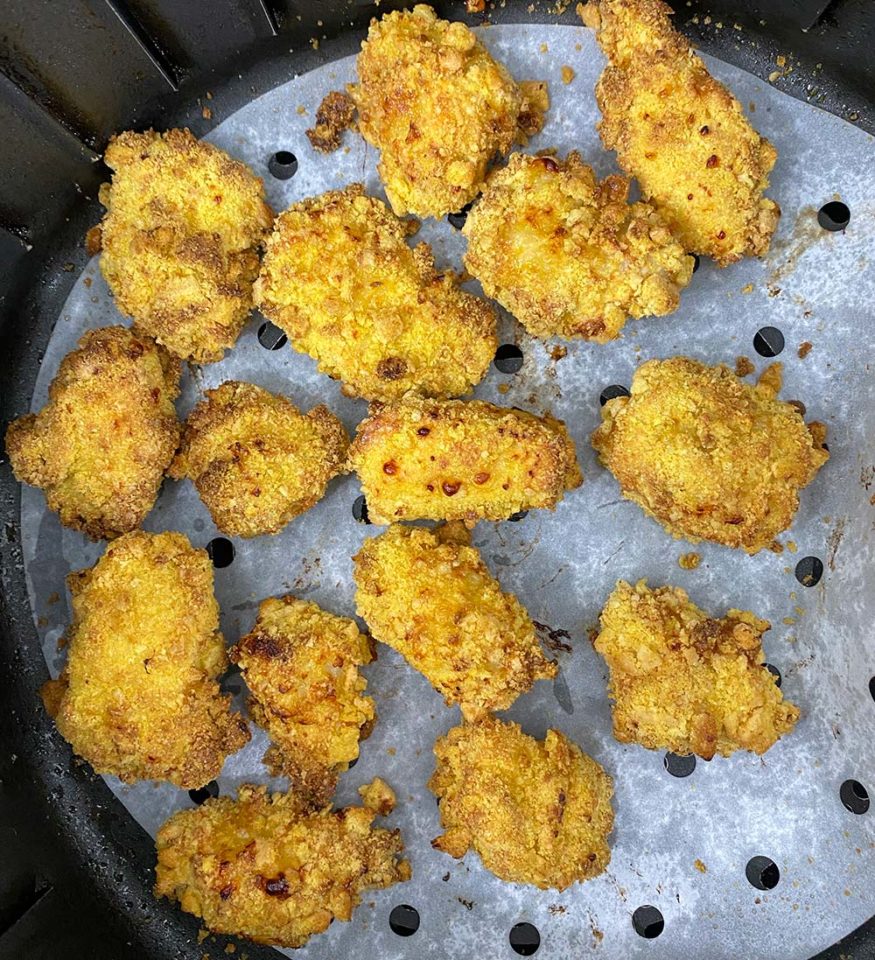 Maple Waffle Popcorn Chicken