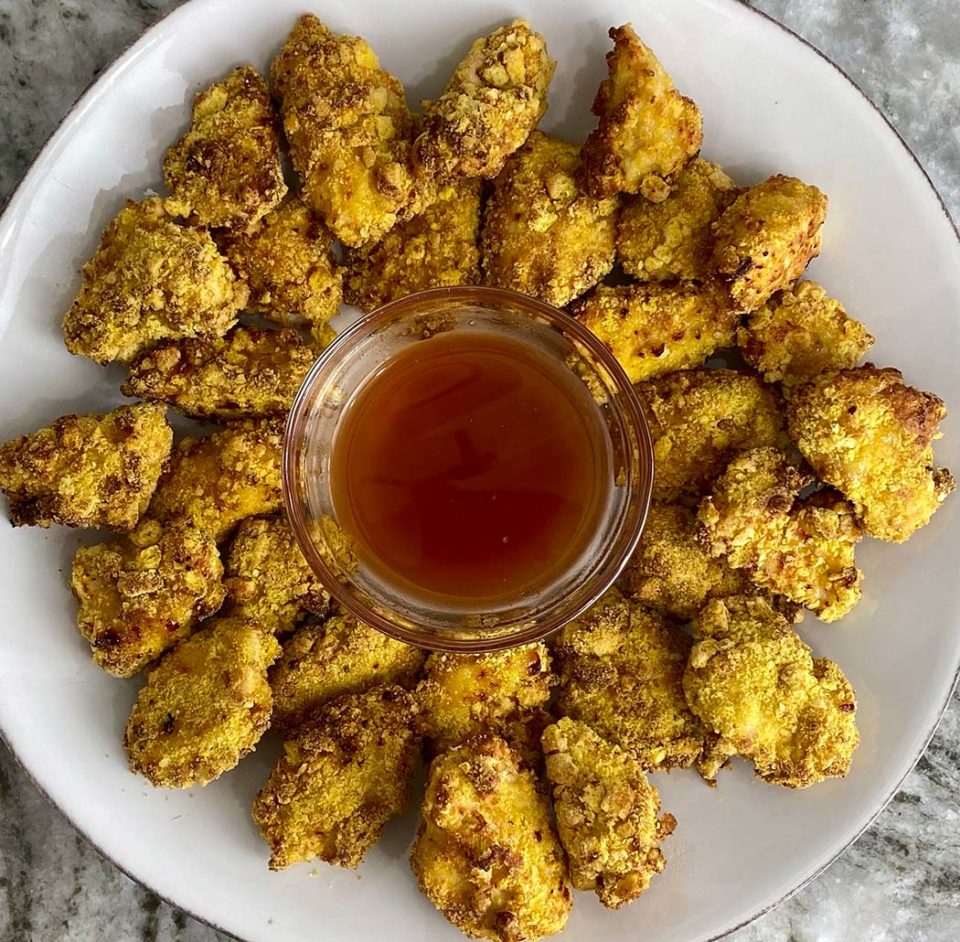 Maple Waffle Popcorn Chicken