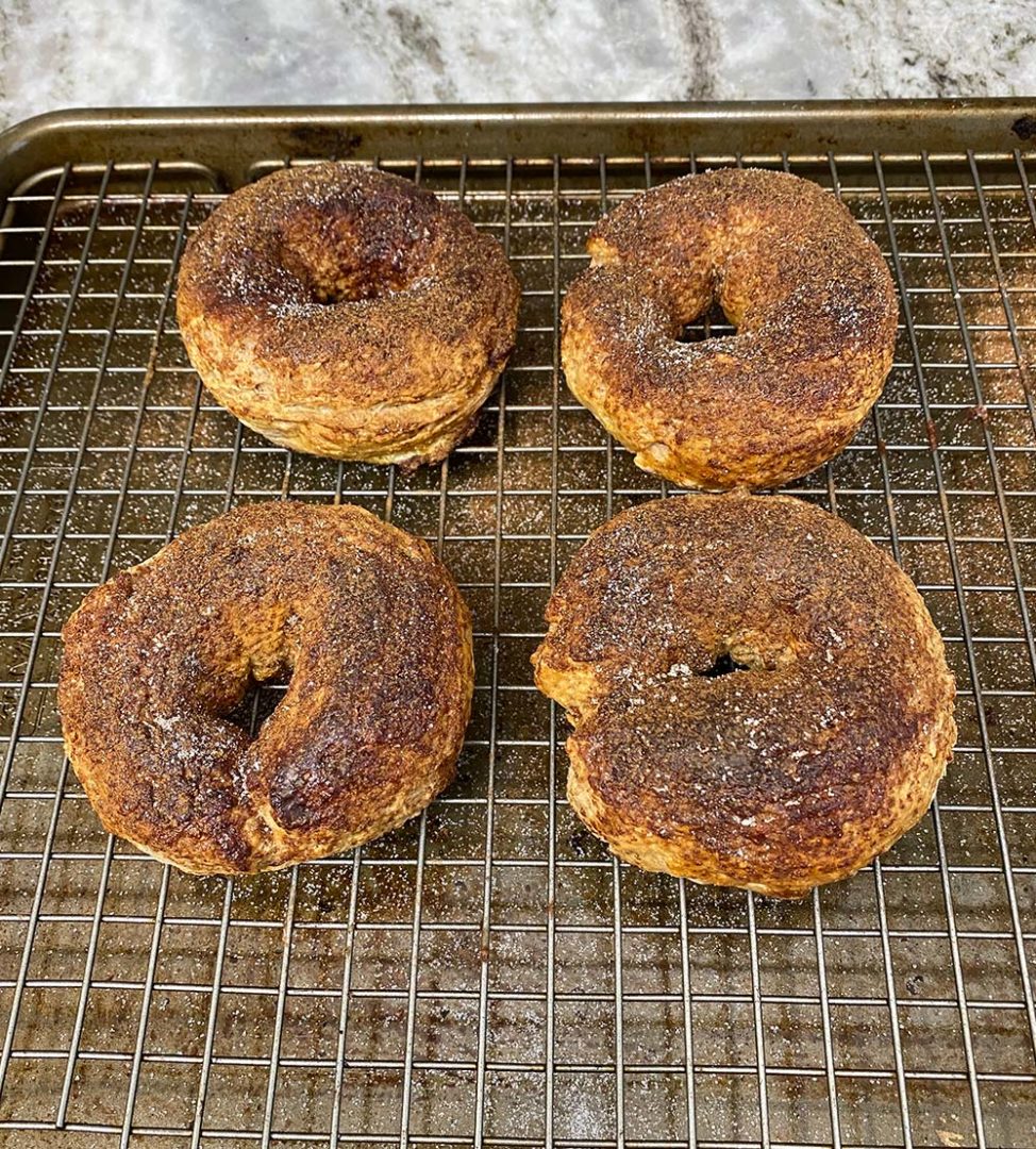 Healthier Cinnamon Crunch Bagels - Cheat Day Design