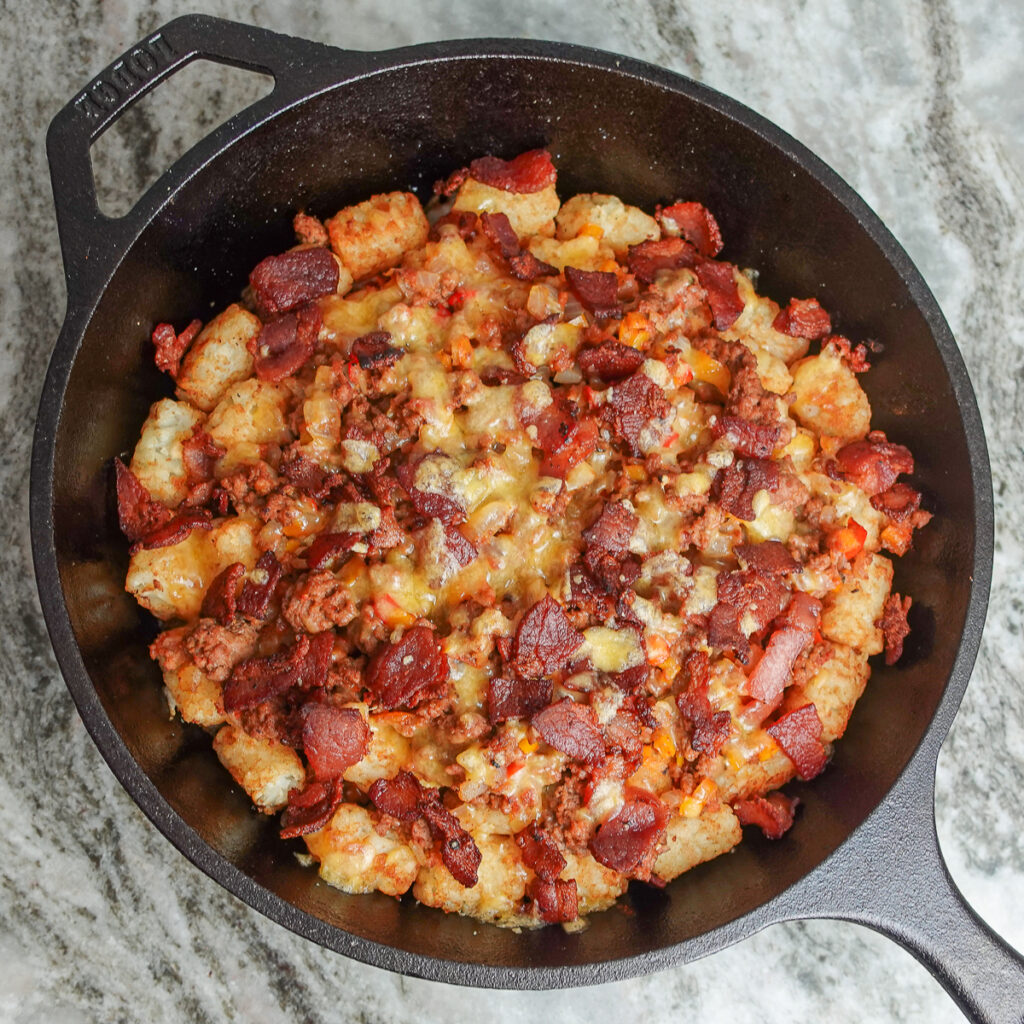Loaded Nacho Tater Tot Casserole (Totchos)