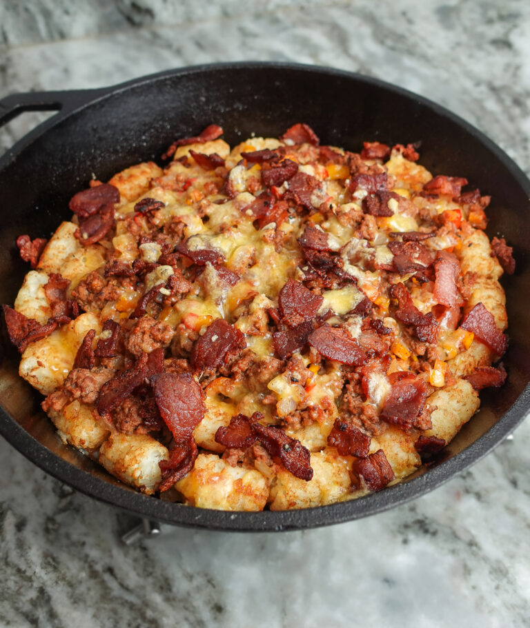 Loaded Nacho Tater Tot Casserole (Totchos)