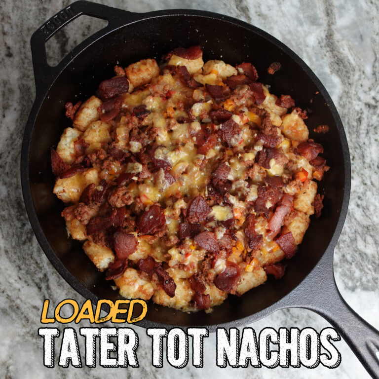 Loaded Tater Tot Nachos Skillet (Totchos)