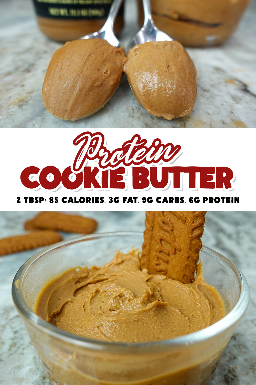 Protein Cookie Butter Spread [Only 3 Ingredients!]