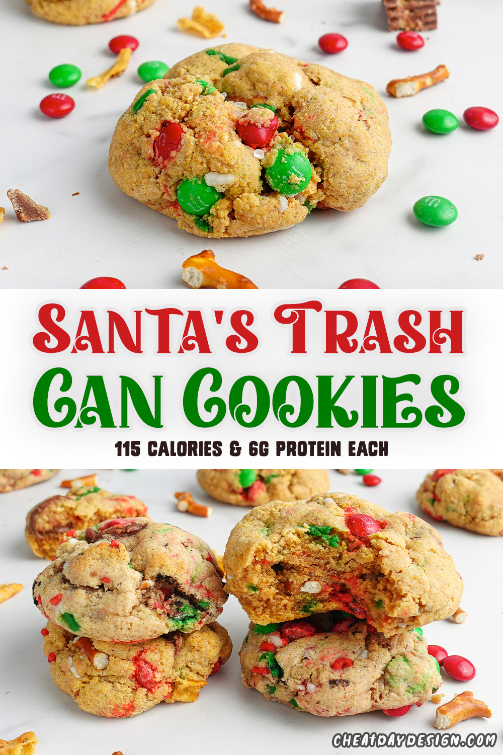 Santa's Trash Can Cookies (Made Healthy)