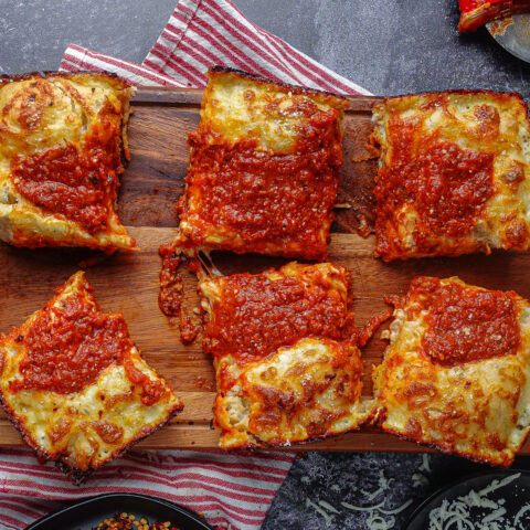 Detroit-Style Pizza Recipe With Cheesy Crispy Edges