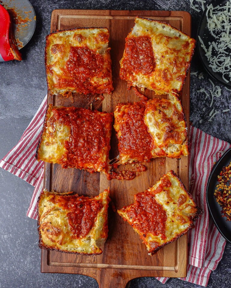 Detroit-Style Pizza Recipe With Cheesy Crispy Edges