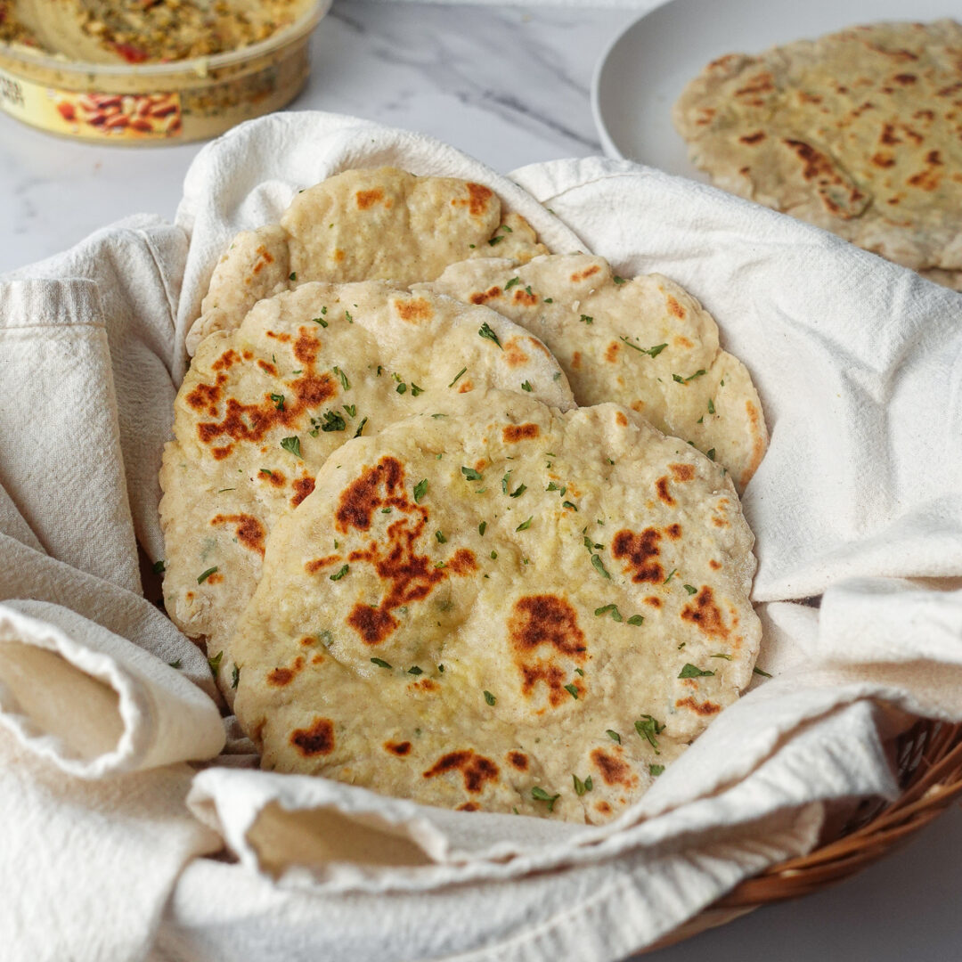 Quick Naan Bread Without Yeast (Only 3 Ingredients!)