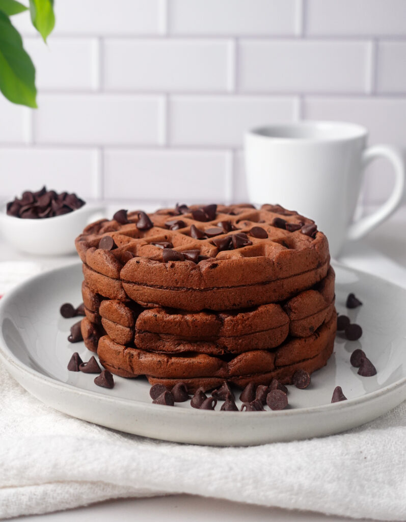 Double Chocolate Protein Waffles Recipe