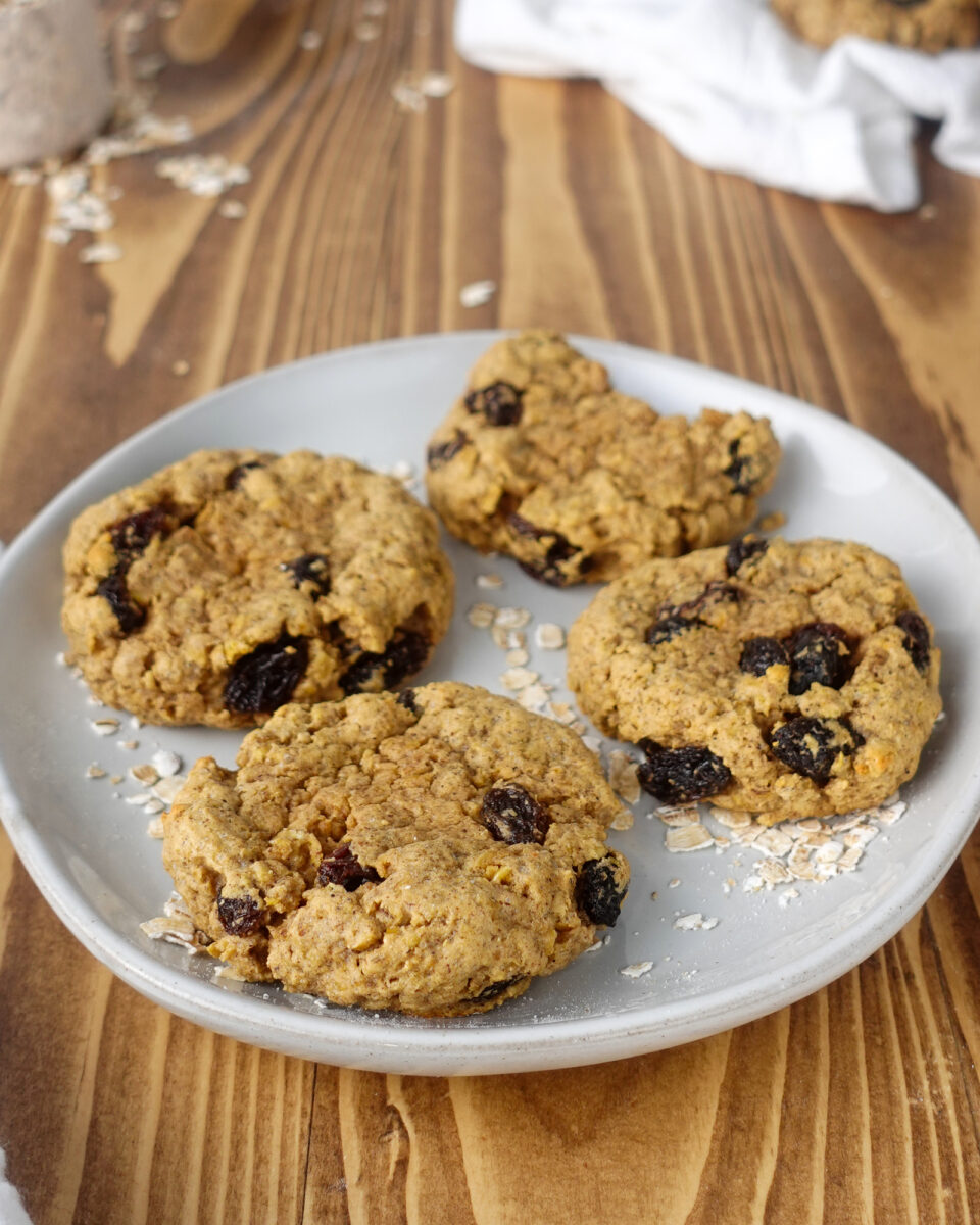 Soft & Chewy High-Protein Oatmeal Raisin Cookies