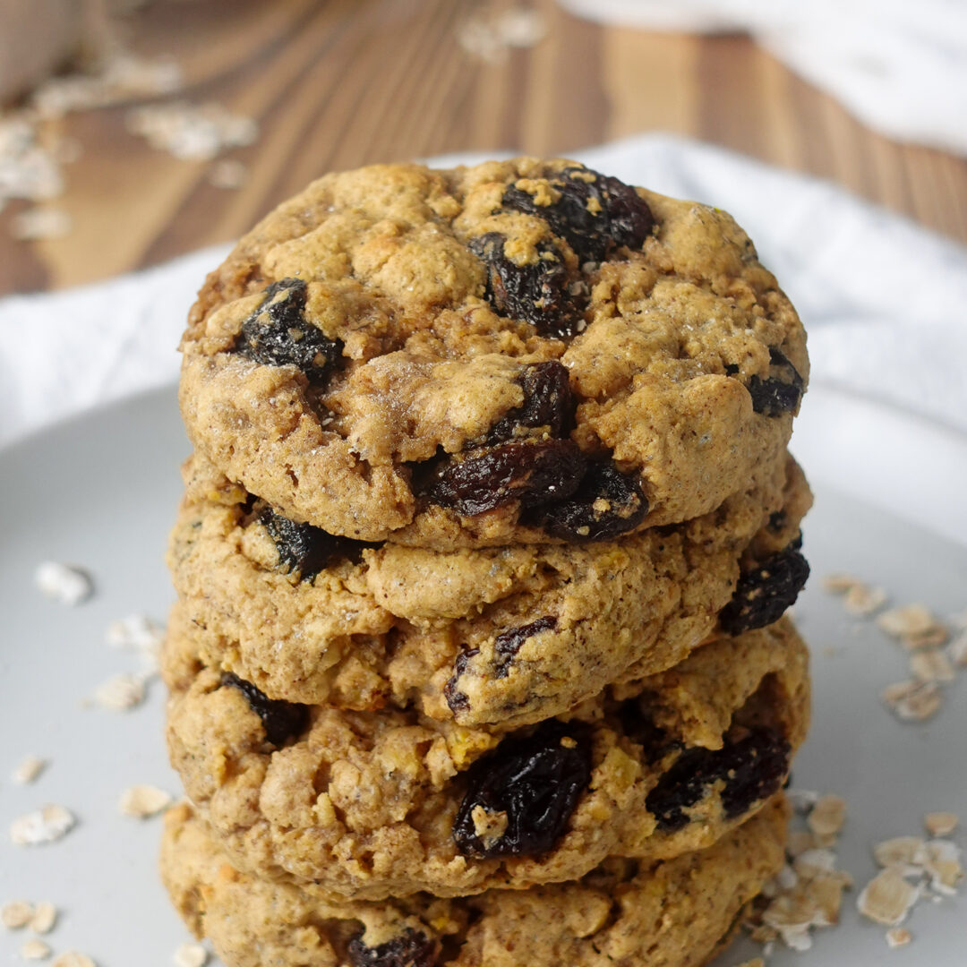 Soft & Chewy High-Protein Oatmeal Raisin Cookies