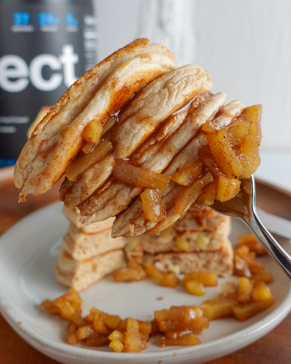 Apple Pie Protein Pancakes